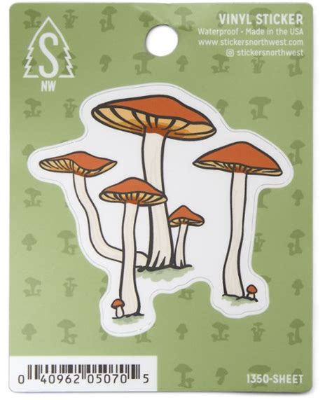 Stickers Northwest Mushrooms Sticker Rei Co Op
