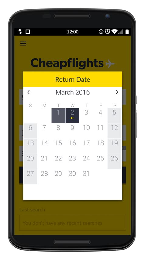 Date Pickers In Flight Booking Apps Mobiscroll Blog Design Ui And