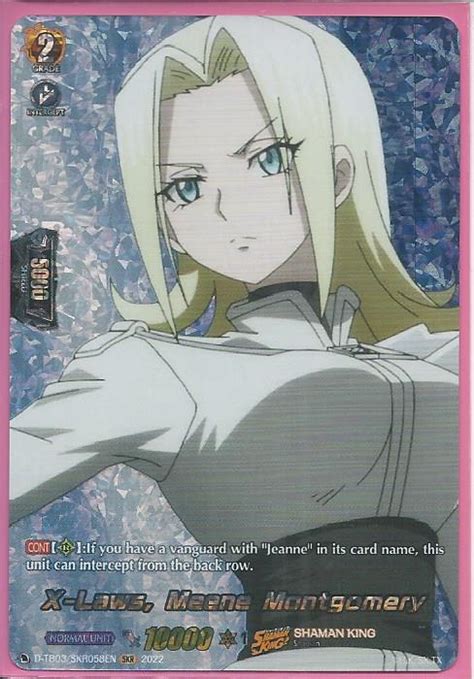 D Tb03skr058 X Laws Meene Montgomery Shaman King Rare Skr D