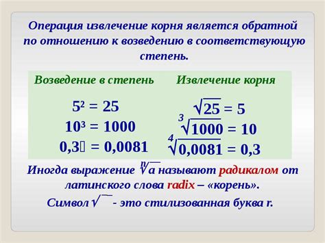 Презентация Понятие корня N й степени из действительного числа