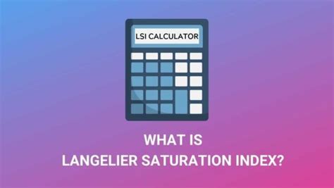 Langelier Saturation Index Chart A Visual Reference Of Charts Chart Master