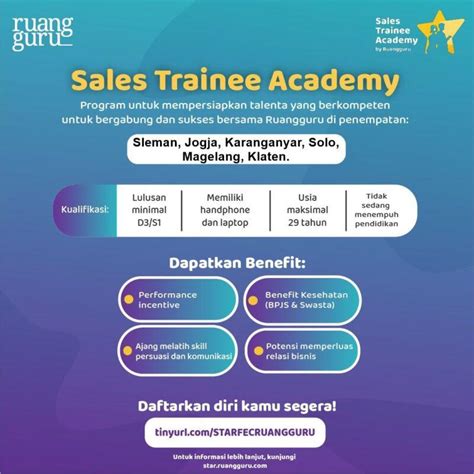 Lowongan Kerja Field Education Consultant Sales Area Di PT Ruang