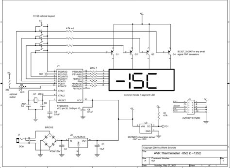 microcontroller projects avr thermometer