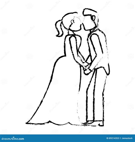 Kiss Sketch Vector Illustration Hand Drawn Lettering Text Kiss Me