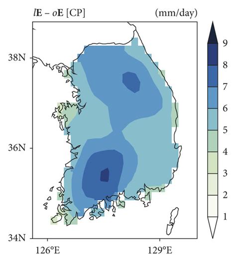 Spatial Distribution Of A B Convective Precipitation Mmday And