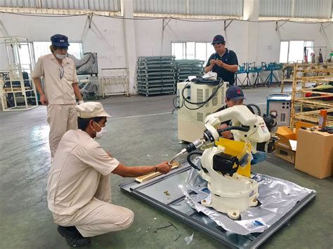 Robot Otc Fd B6 อีกหนึ่งตัวสำหรับงานติดตั้งให้แก่ลูกค้าพร้อมงานอบรมการใช้งาน ขอขอบคุณลูกค้าที่