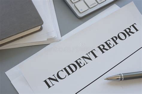 Incident Report Is Shown Using The Text Stock Photo Image Of Process