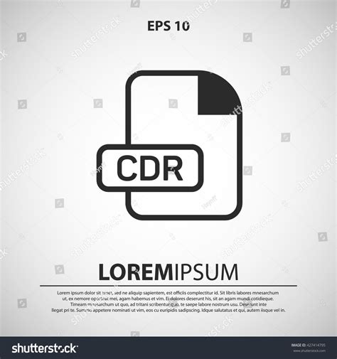 Cdr File Format Icon Cdr File Stock Vector Royalty Free 427414795 Shutterstock