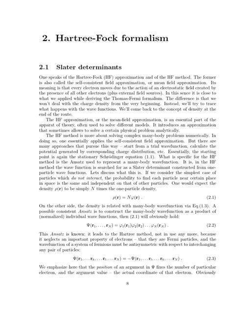 Dft 2 Pdf Hartreefock Method Wave Function