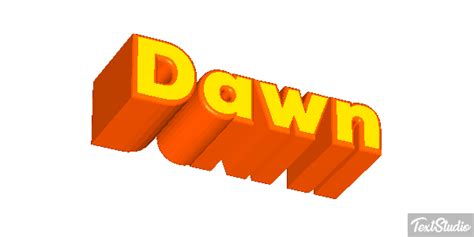 Dawn Name Animated GIF Logo Designs