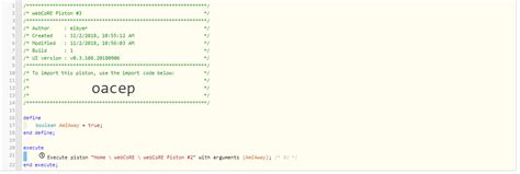Call Piston With Arguments Need Syntax Piston Design Help