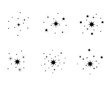 Icône étoile étoiles Scintillantes Sparkles Brillant Illustration