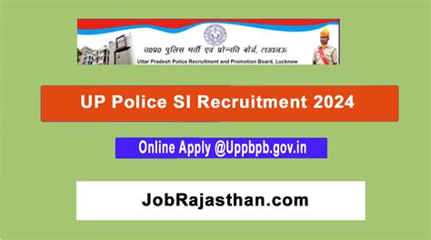Up Police Si Recruitment 2024 Uttar Pradesh Police Apply Notification