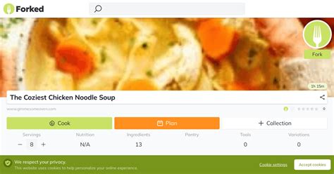 The Coziest Chicken Noodle Soup Forked