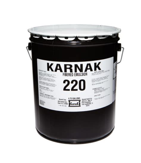 White Cap Karnak 5 Gal Pail Black Fibered Emulsion Dampproofing Coating