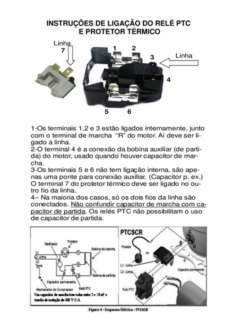 Ligação Rele Ptc Capacitor BRAINCP