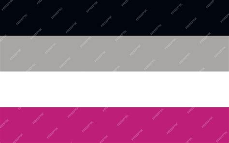 Premium Vector Asexual Pride Flag Sexual Identity Pride Flag
