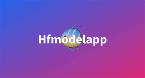 Binqiangliuhfmodelapp At Main