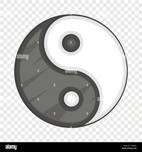 Ying Yang Icon Cartoon Style Stock Vector Image And Art Alamy