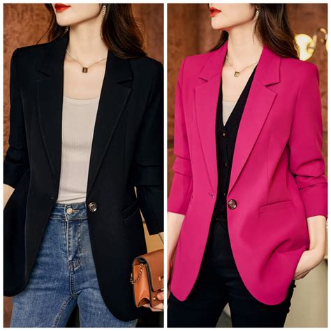 Jual BAJU KERJA CASUAL BLAZER KANTOR FORMAL SERAGAM ATASAN WANITA