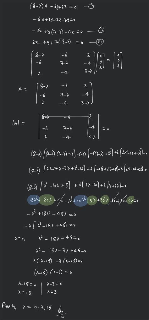 If A And X Is An Non Zero Column Matrix Such Th