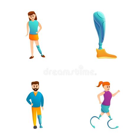 Set Of Disability Icons Or Graphic Elements With Information About