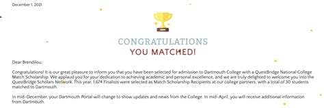 My College Application Process Dartmouth Admissions