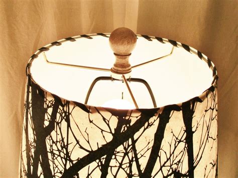 Tree Silhouette Handmade Lamp Shade Etsy Tree Silhouette Handmade Lamp Shade Etsy