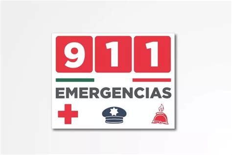 Señalamiento Letrero 911 Emergencias Oficial