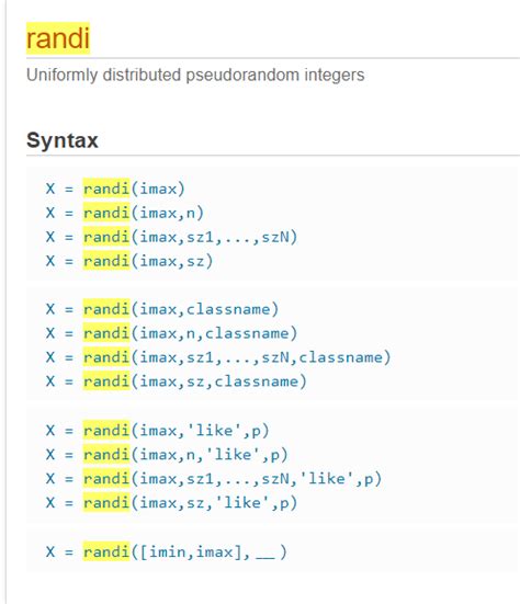 Matlab Randintrandirandsrc Yhm