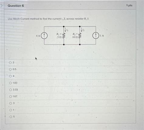 Solved Use Mesh Current Method To Find The Current L3