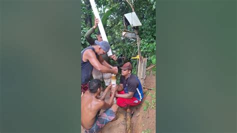 Encamisando O Poço Artesiano Manual Com Cano De 88n Youtube
