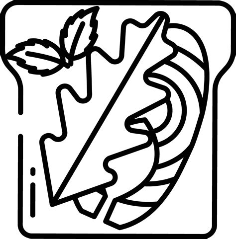 Toast Outline Illustration 45616458 Vector Art At Vecteezy