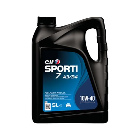 Elf Sporti 7 10W40 Semi-Synthetic Engine Oil - Car Service Packs