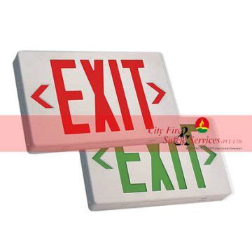 LED Exit Light Dual Face Red Green Letters Fire Fighting Equipment Fire Safety Equipment