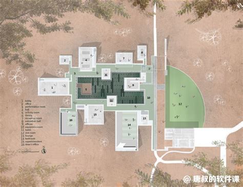 Glenstone博物馆新馆—平面图 Glenstone Campus Map