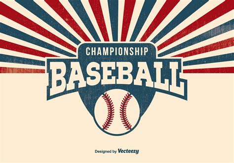 Retro Baseball Background 117060 Vector Art At Vecteezy
