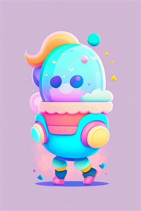Candy Humanoid Cute Cartoon Candy Humanoid Stock Illustration Illustration Of Monster Cloud