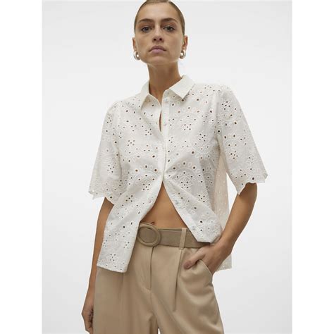 Блузка с широкими рукавами из английской вышивкиVero Moda купить в ...