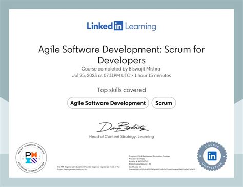 Biswajit Mishra On Linkedin Certificate Of Completion