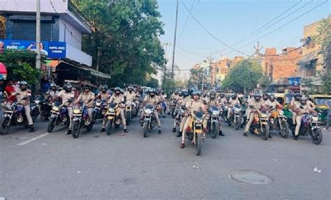 Heavy Security Forces Deployed In Delhis Jahangirpuri On Hanuman