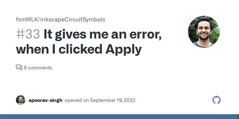 It Gives Me An Error When I Clicked Apply Issue FsmMLK InkscapeCircuitSymbols GitHub