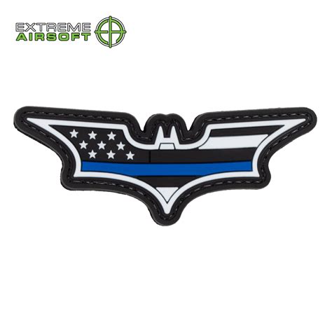 Batman Thin Blue Line Pvc Patch Extreme Airsoft Ri