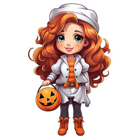 linda contento Víspera de Todos los Santos clipart ilustración ai generativo 28296762 PNG
