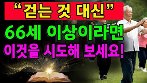 걷기만으로는 충분하지 않습니다 66세 이상 노년층을 위한 통증 없이 건강을 유지하는 최고의 운동 5가지 건강을 유지하고