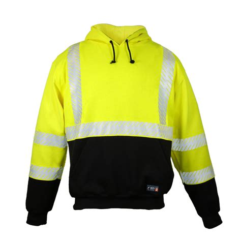 Kishigo Fr Pullover Hoodie Lime Reflective Hi Vis F587