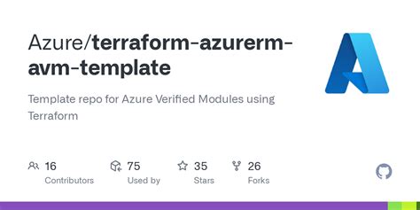 Github Azure Terraform Azurerm Avm Template Template Repo For Azure Verified Modules Using