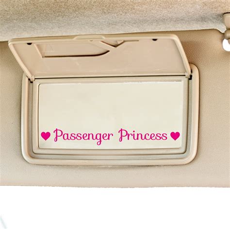Passenger Princess Car Mirror Decor Sun Visor M Folksy