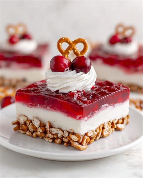 Cranberry Pretzel Salad Irresistible Holiday Dessert Delight