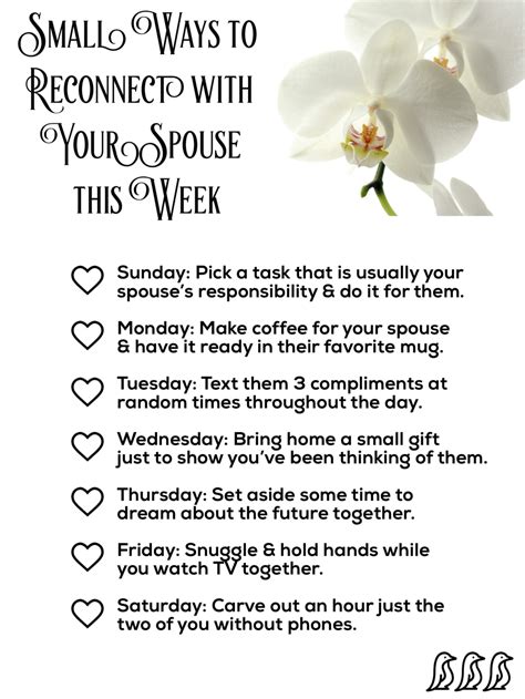 Small Ways To Reconnect With Your Spouse This Week Adore Them